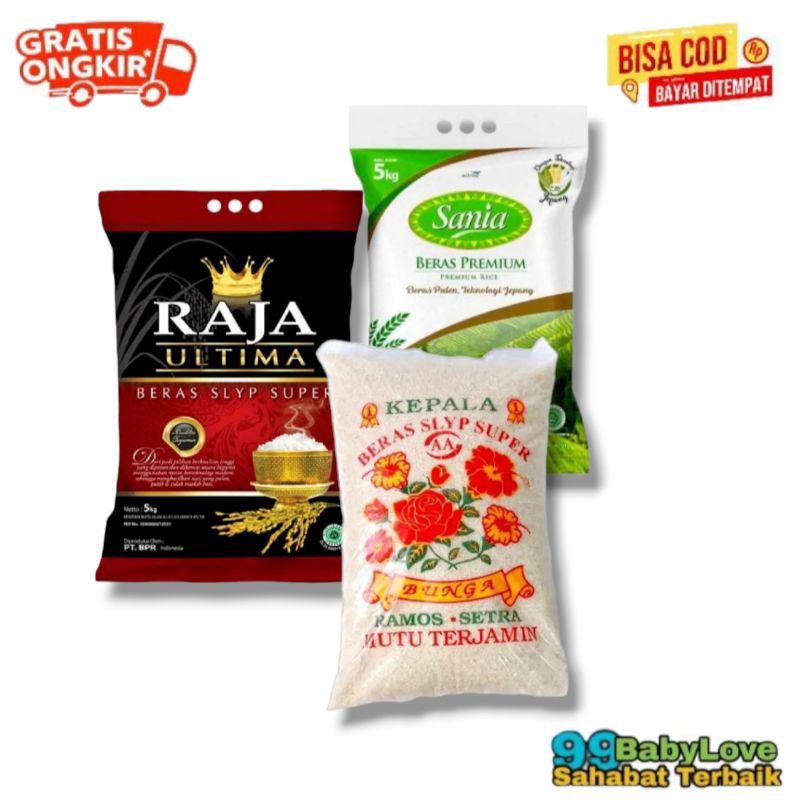 Jual Beras Premium/Medium 1 kg (Re-Pack) | Shopee Indonesia