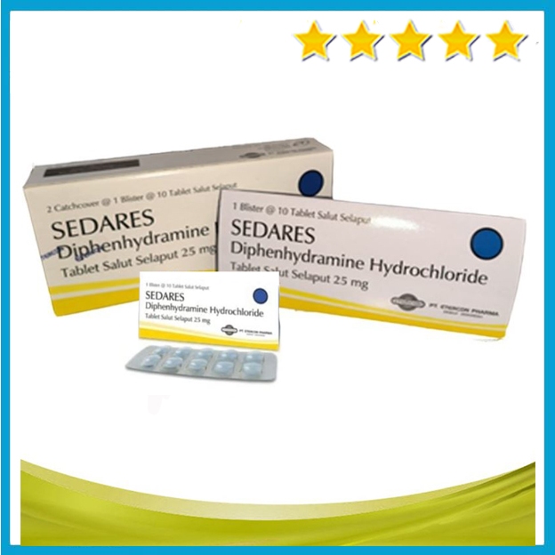 Jual Sedares 1 Strip 10 Tab | Obat Kesulitan Susah Tidur Karena ...