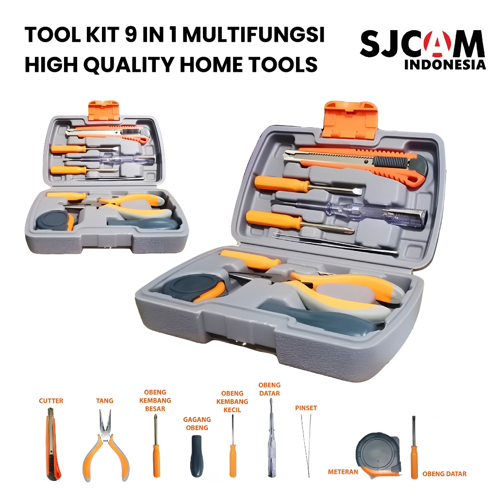 Jual TOOLS BOX 9IN1 Tools Box Tes pen, Tang obeng 9 in 1perkakas rumah ...