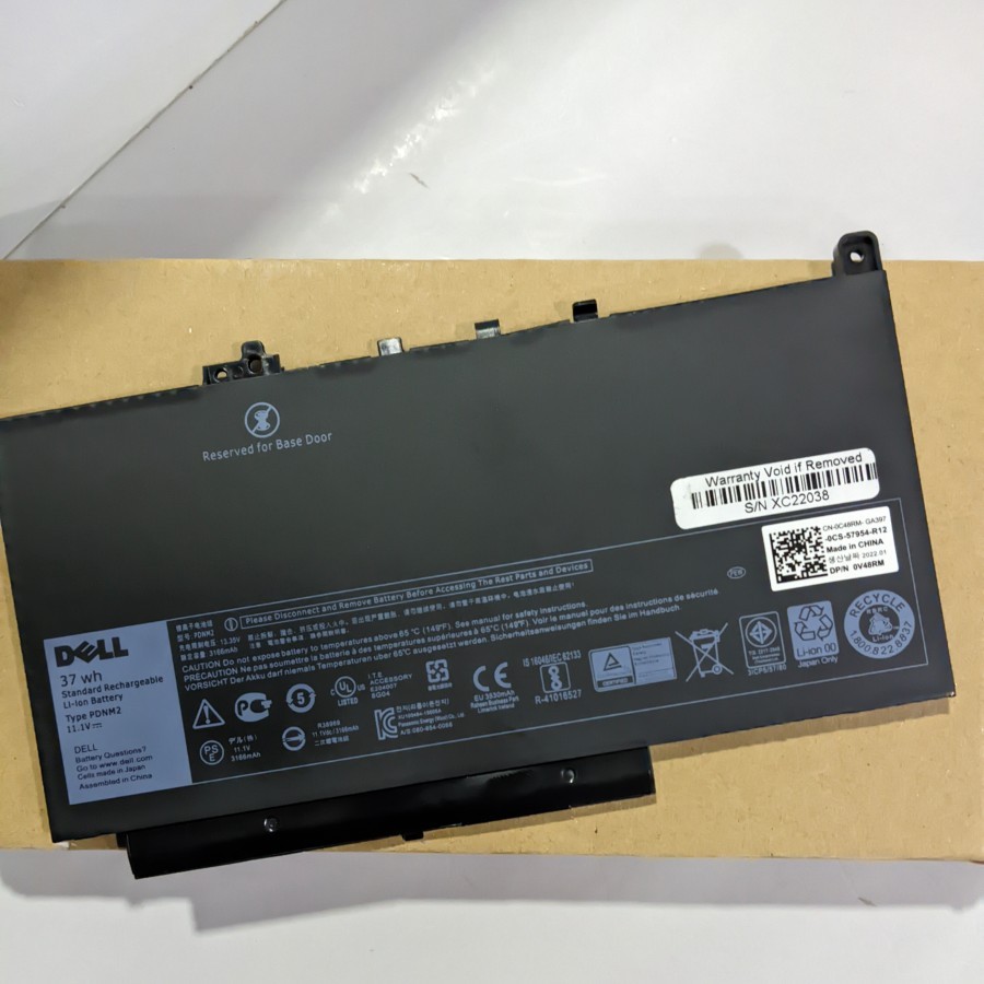 Jual Baterai original DELL latitude 12 E7240 E7270 PDNM2 579TY | Shopee Indonesia