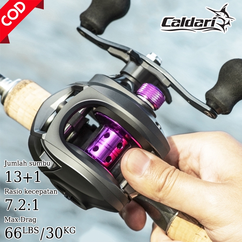 Jual 【COD】 Baitcasting Reel reel pancing BC reel kiri handle 7.2:1 ...