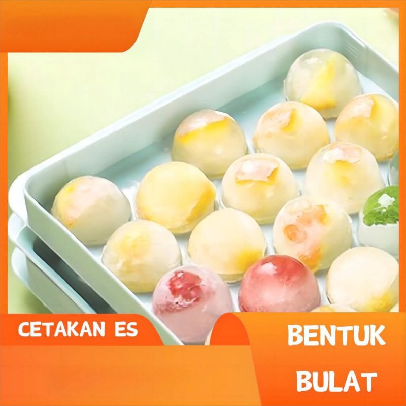 Jual Cetakan Es Batu Bulat 33 Lubang Ukuran Jumbo - Round Ice Cube Tray ...