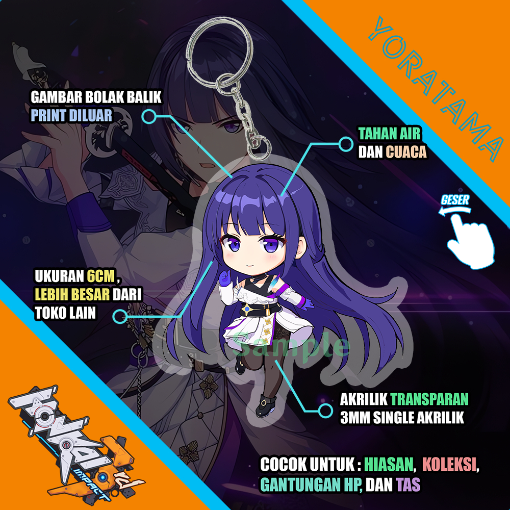 Jual Gantungan Kunci Mei APHO Honkai Impact 3rd, Keychain Anime Lucu ...