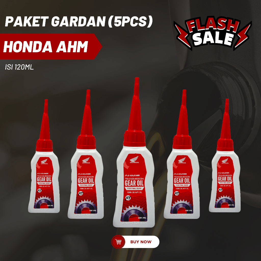 Jual PAKET 5PCS Oli Gardan Motor Matic Oli Gear HONDA AHM 120ml ...