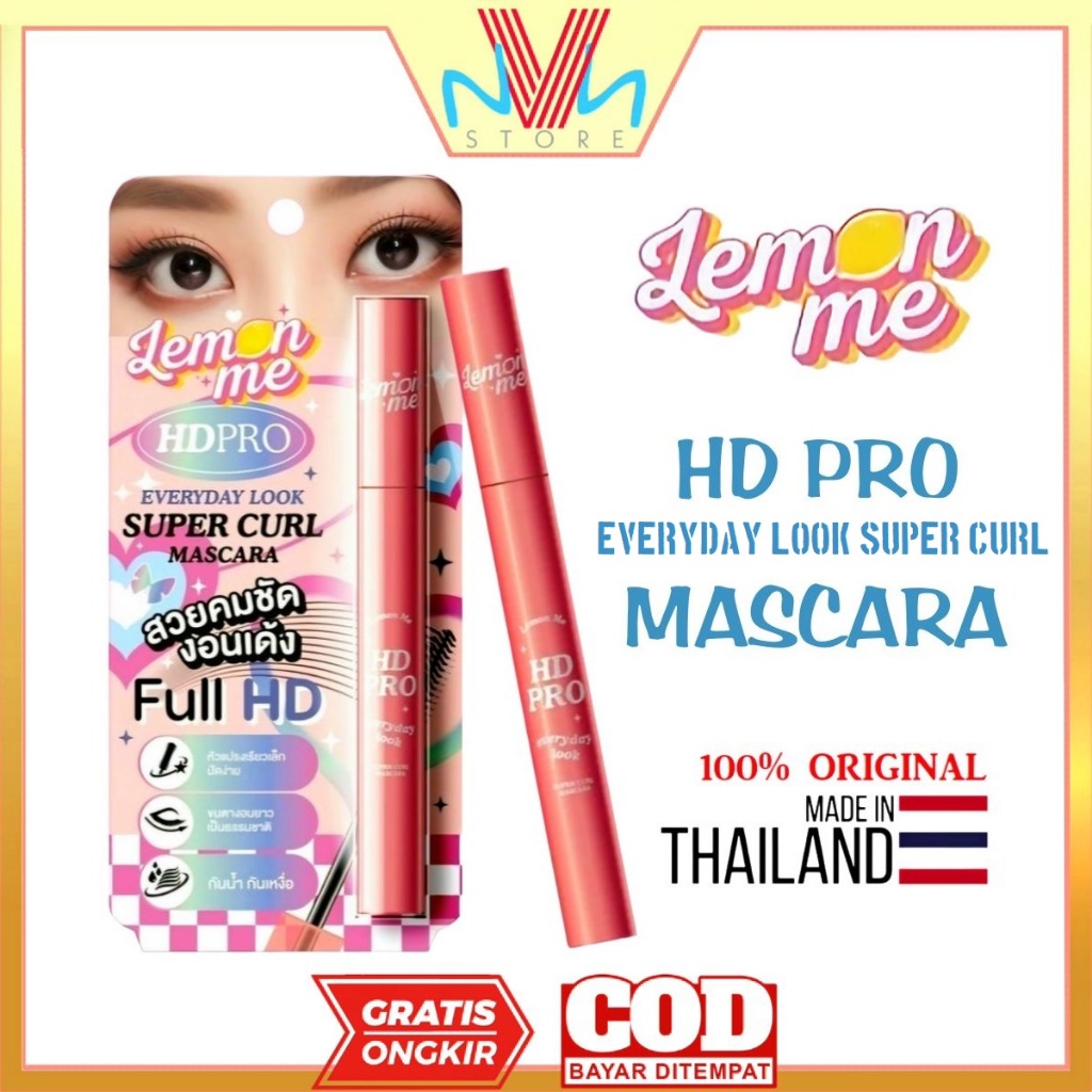 Jual LEMON ME HD PRO EVERYDAY LOOK SUPER CURL MASCARA BLACK - MASKARA ...