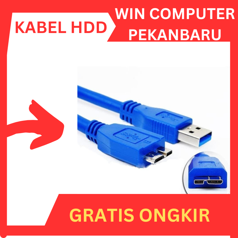Jual KABEL EXTERNAL HARDDISK USB 3.0 CABLE HDD HD EKSTERNAL HARDISK 1 ...