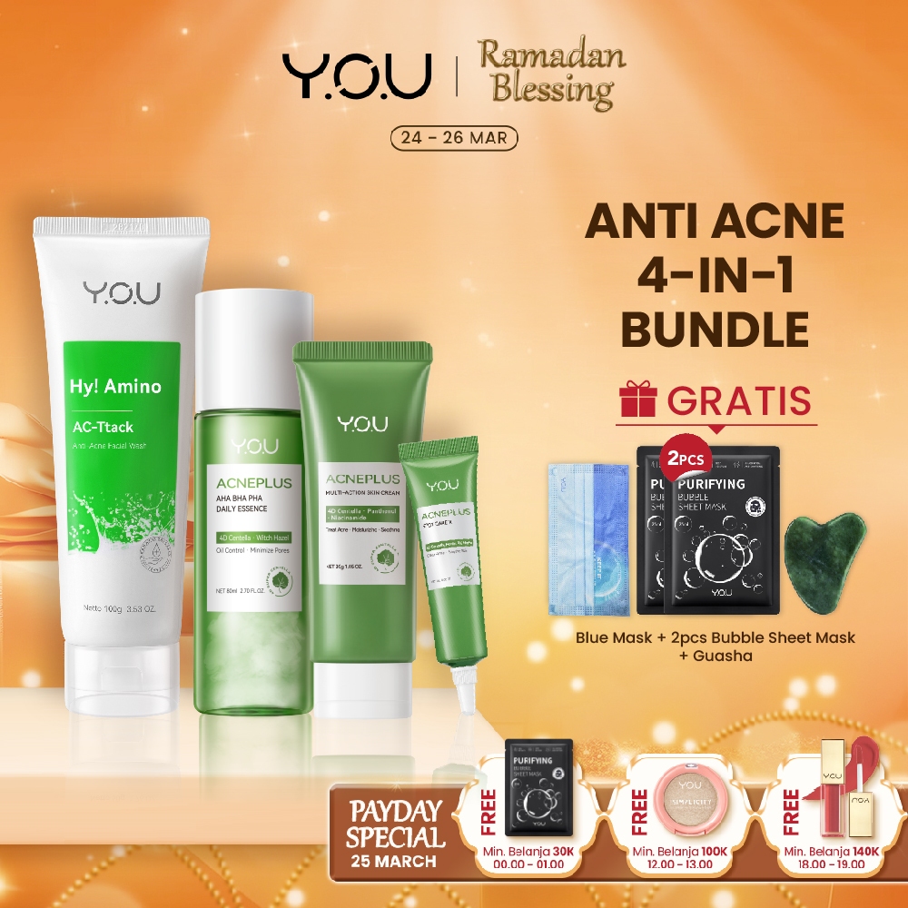 Jual YOU Acneplus 4-in-1 Bundle | Exfoliating Toner, Acne Spot, Multi ...