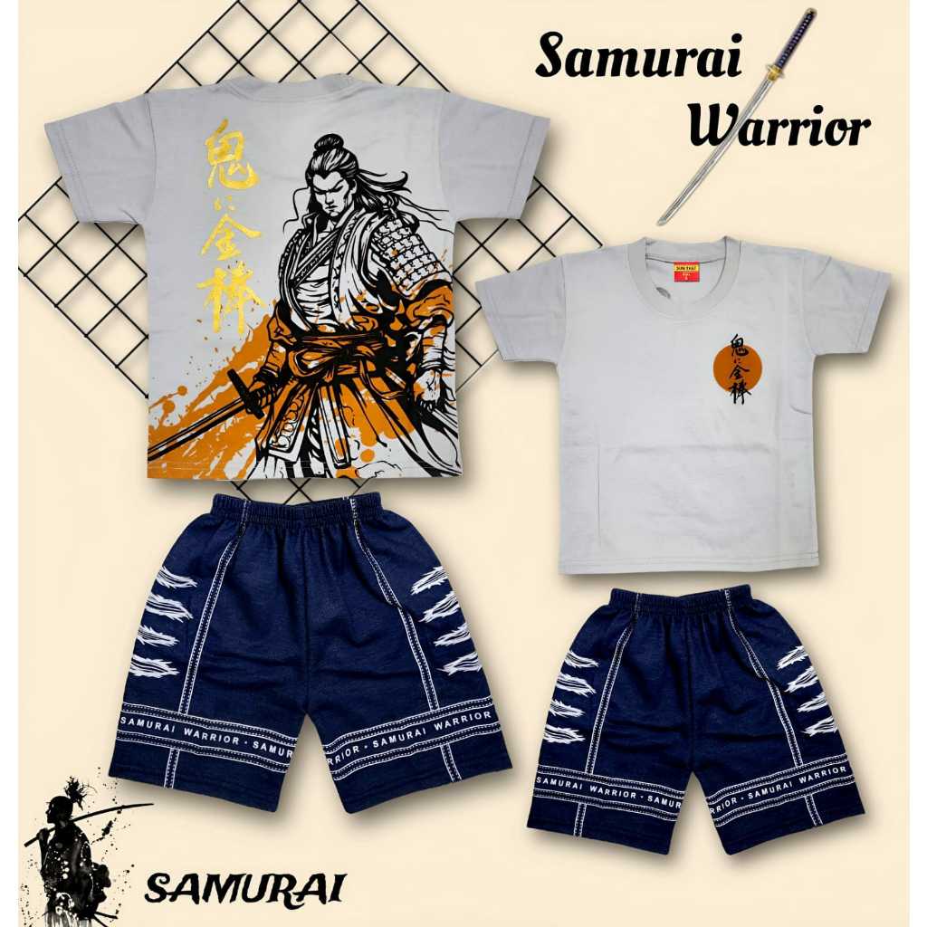 Jual Setelan Anak laki-laki baju Kostum Samurai Usia 2-10 tahun ...