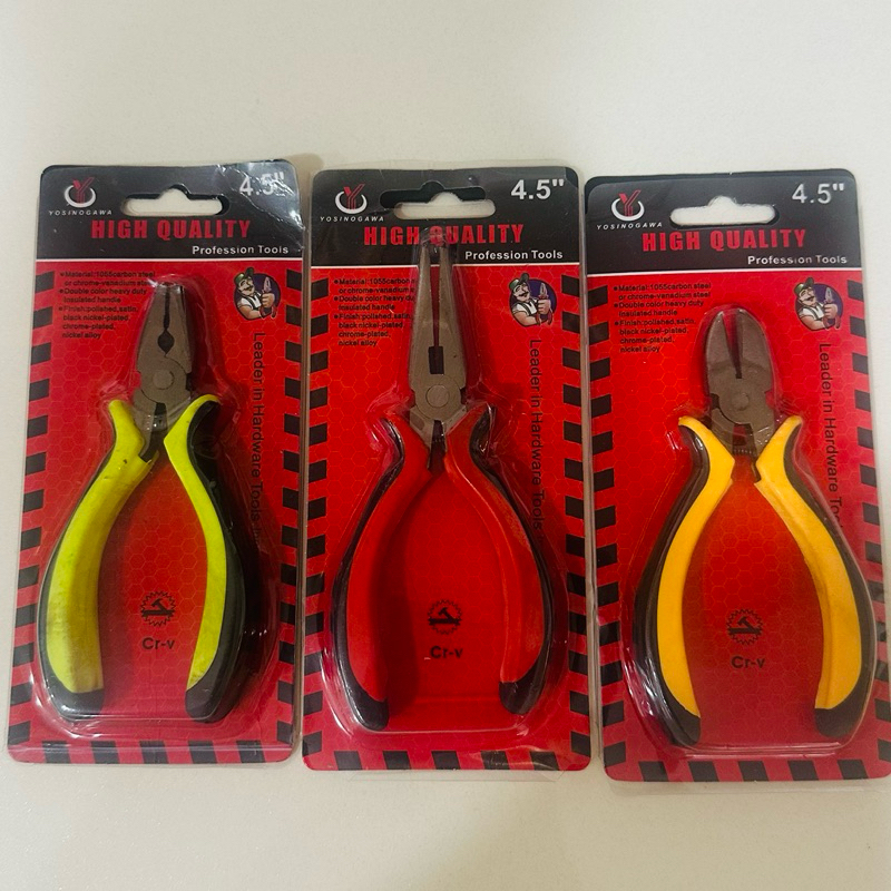 Jual Tang Kombinasi 4.5“ Tang Lancip Cucut Tang Potong 4.5 inch Tang Mini | Shopee Indonesia