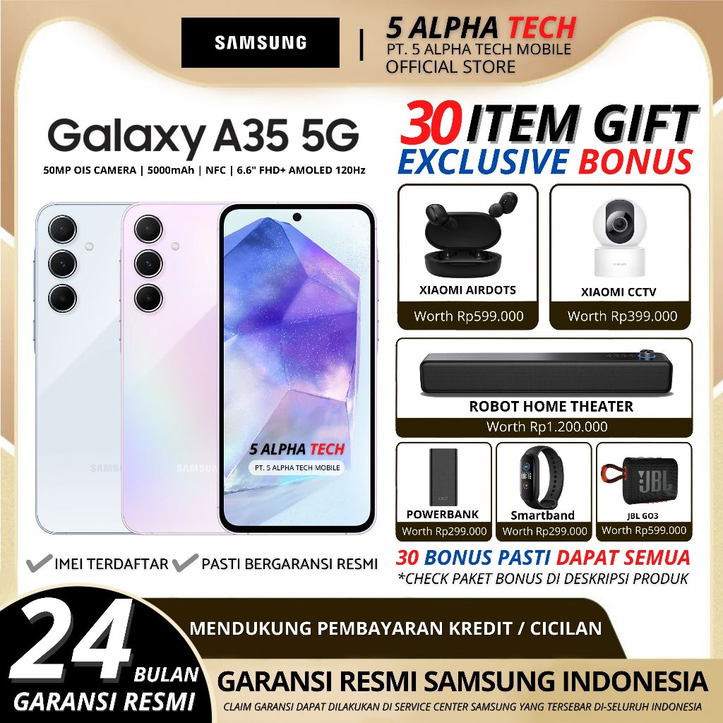 Jual SAMSUNG Galaxy A35 5G 8/256GB Garansi Resmi Samsung | Shopee Indonesia