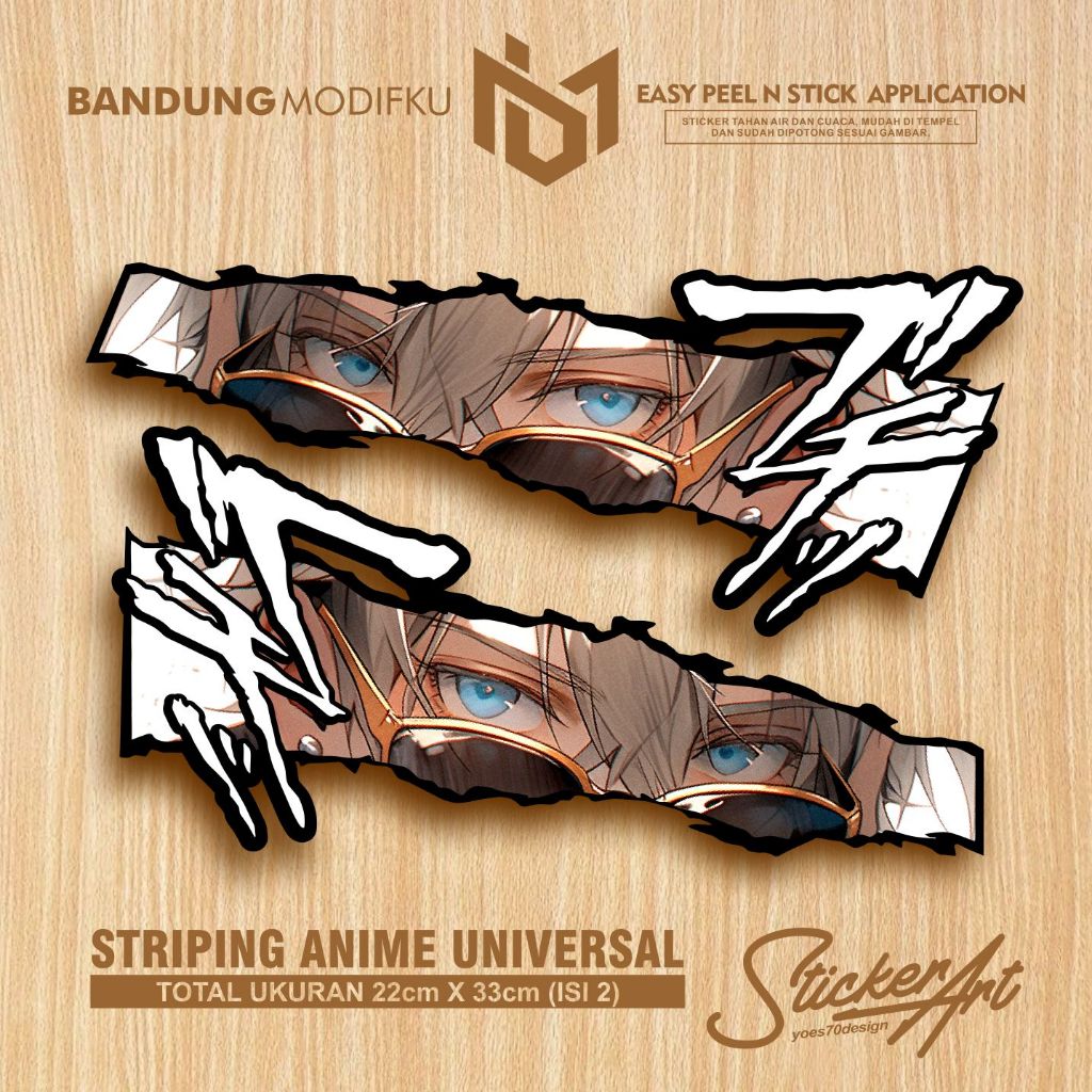 Jual STICKER MATA ANIME A12 / STIKER MATA MANGA / STICKER KIRI KANAN ...