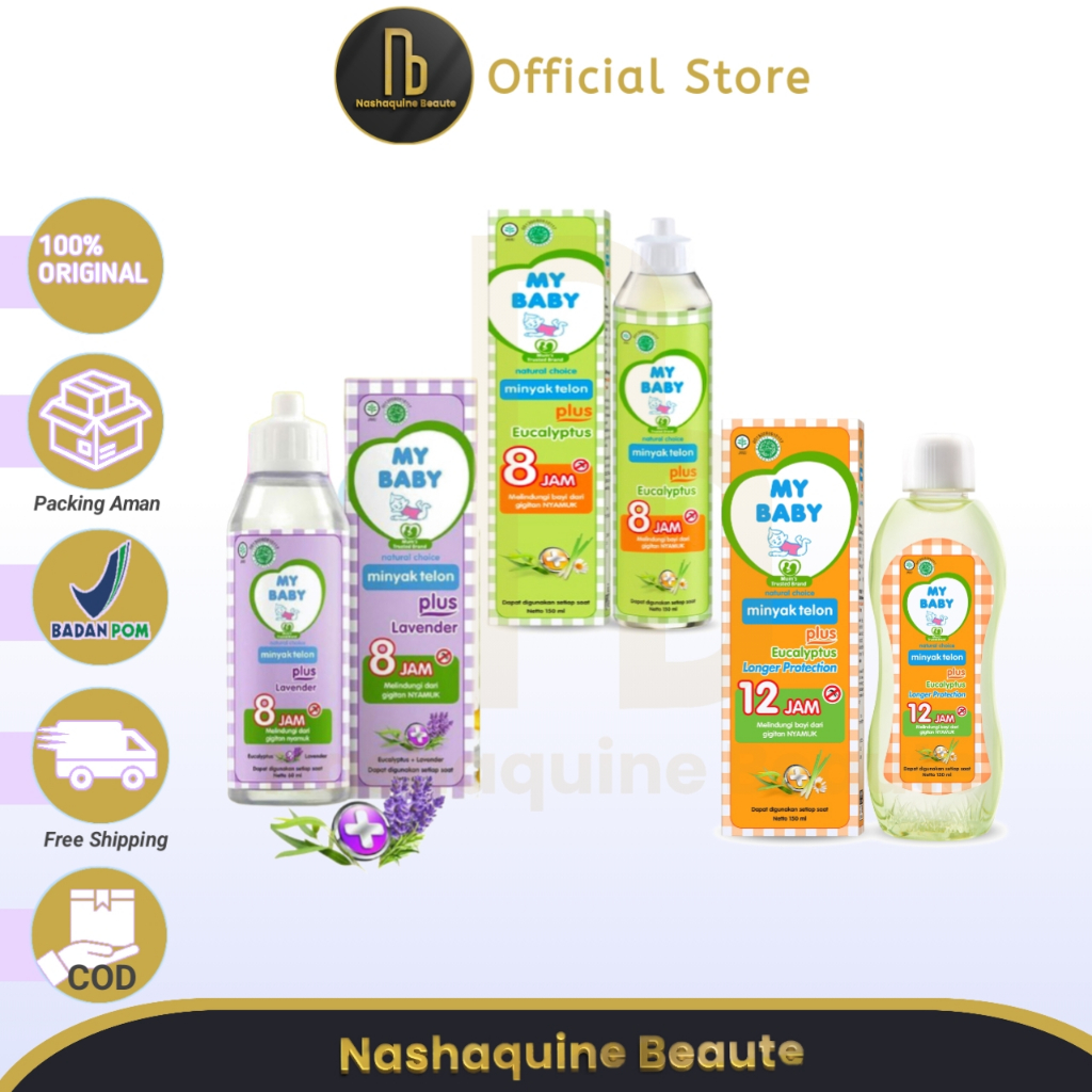 Jual My Baby Minyak Telon Plus Lavender Longer Protection 12jam 8jam ...
