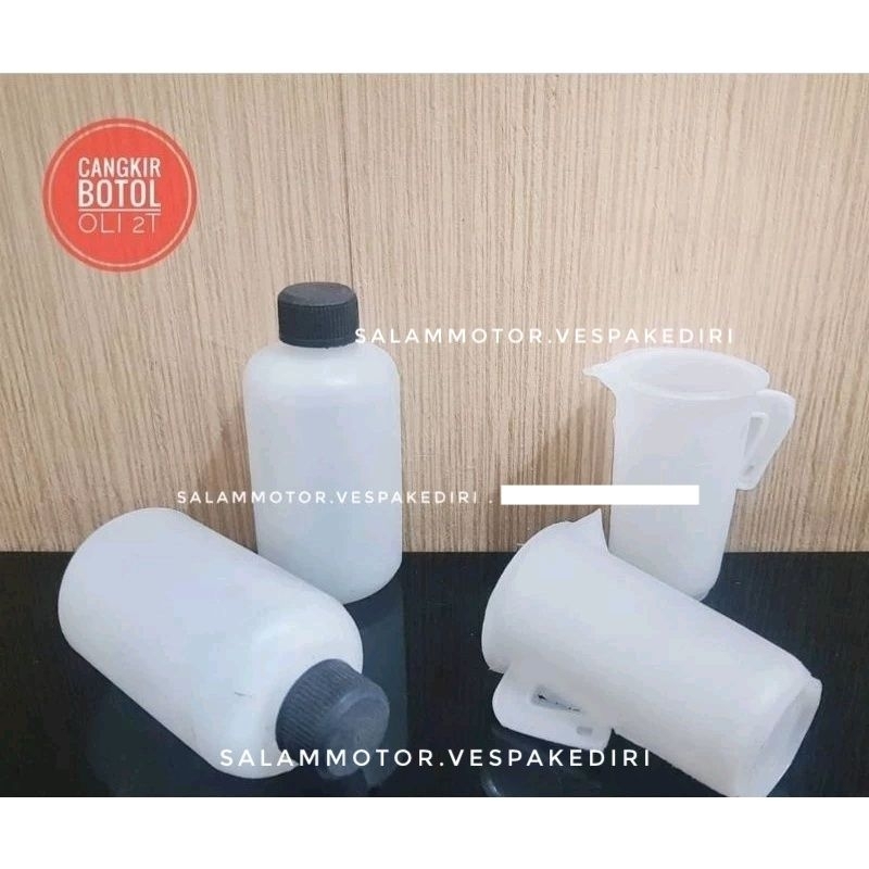 Jual gelas botol takaran oli vespa takaran oli samping 2T vespa ...