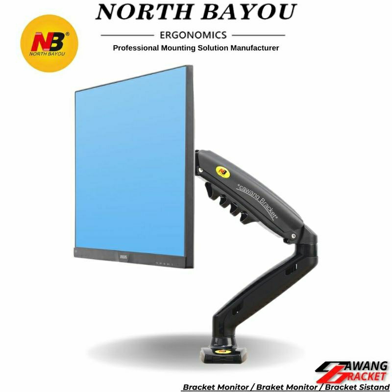 Jual Breket Monitor Meja Jepit Stand Monitor Arm Norh Bayou "17 - 30 ...