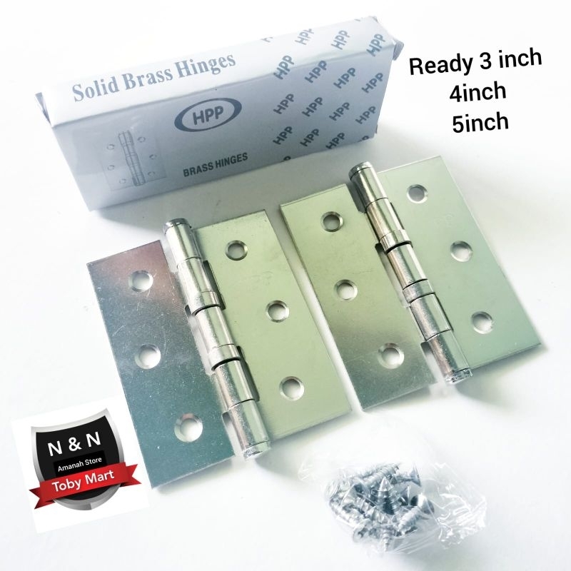 Jual engsel Jendela kayu HPP ukuran 3inch engsel pintu kuning emas ...