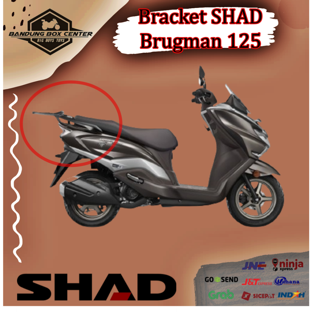 Jual Bracket Box atau Breket Shad Original Suzuki Brugman 125 | Shopee ...