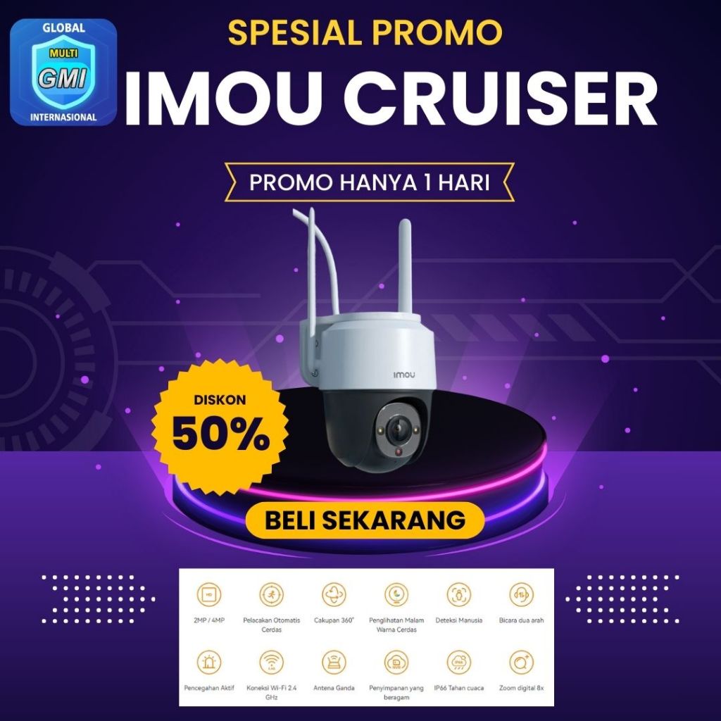 Jual CCTV Imou Cruiser SE+ 4MP IPC-S41FEP Smart IP Camera 360 Detajat ...