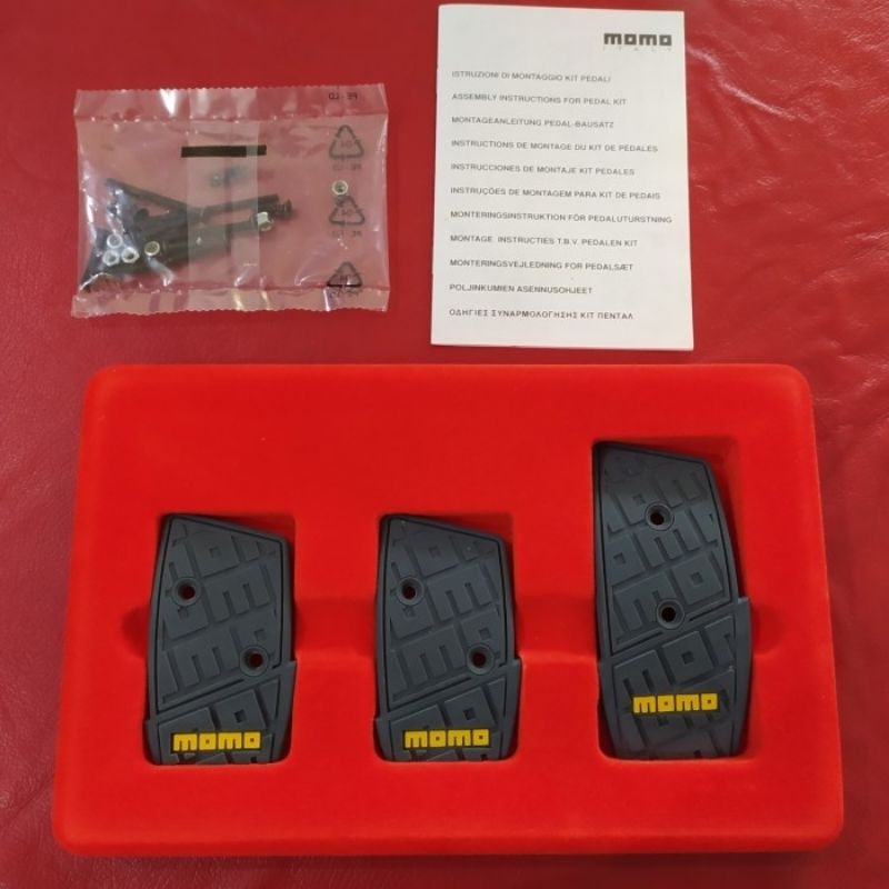 Jual Pedal MOMO GREY ORIGINAL Made in italy | Manual | Shopee Indonesia