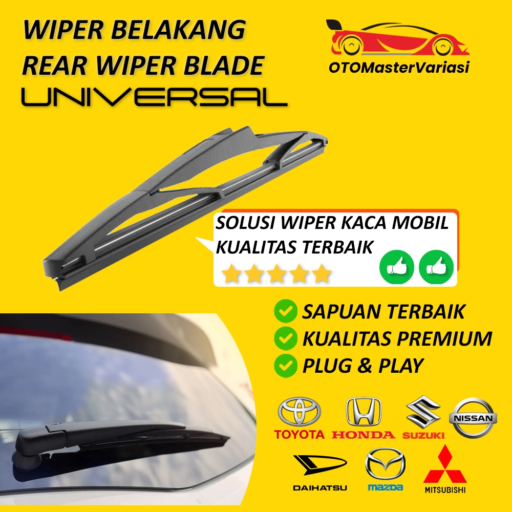 Jual Wiper Belakang Raize Rocky Rear Wiper Blade 12 inch Type Rock Lock ...