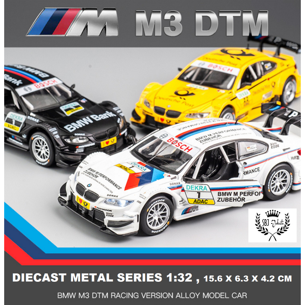 Jual Diecast mobil BMW M3 DTM skala 1:32 metal alloy original licensed ...
