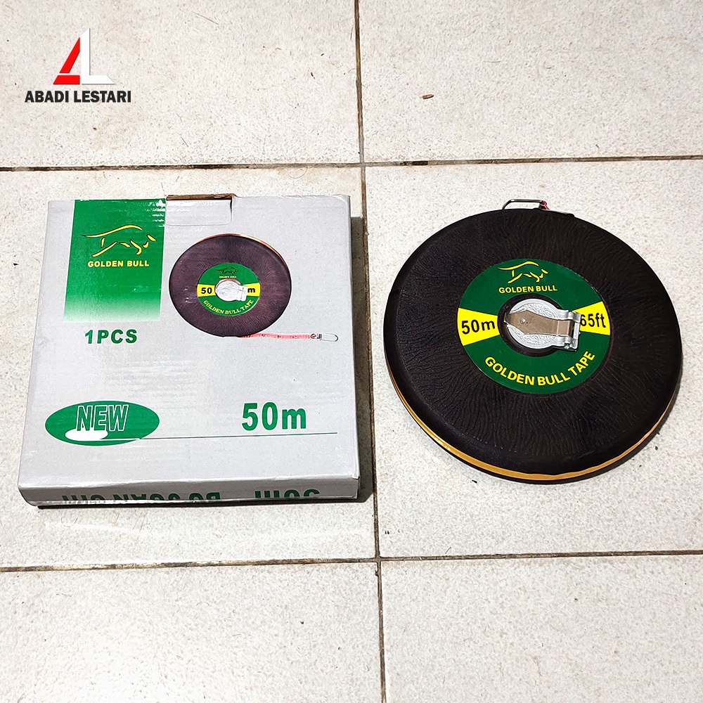 Jual METERAN BULAT KAIN 50 METER / METERAN KULIT ROLL PUTAR 50 METER ...