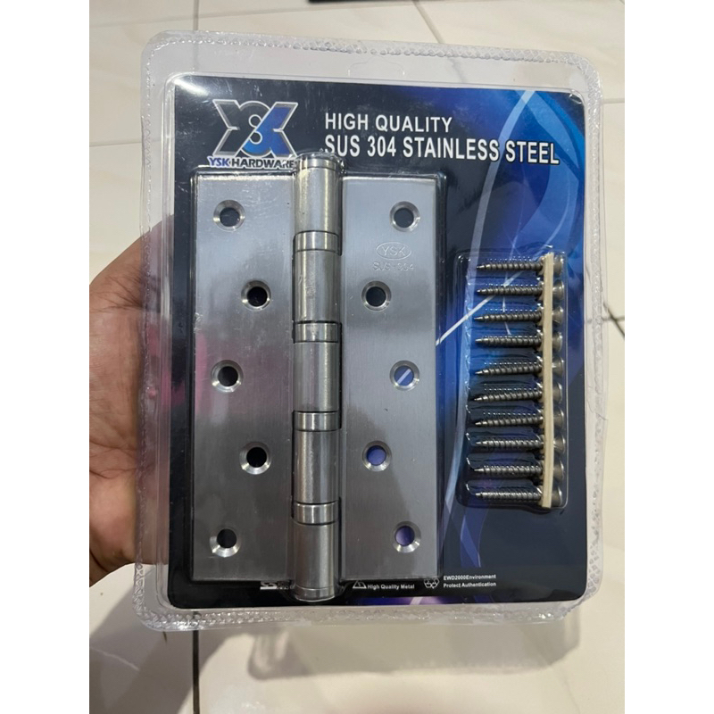 Jual ENGSEL STAINLESS TEBAL 5 INCHI / ENGSEL PINTU TEBAL STAINLESS SUS ...