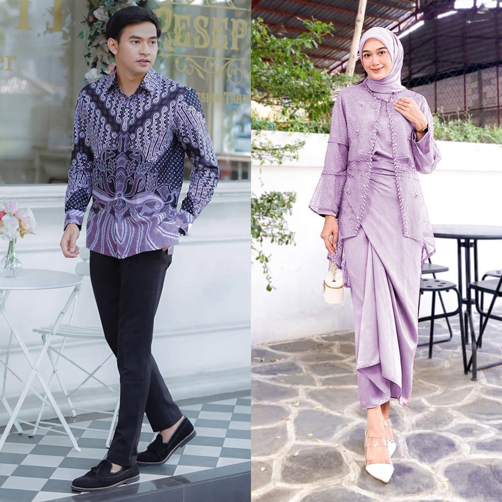 Jual AZKANA BATIK SPESIAL FURING - BATIK COUPLE KEBAYA MODERN ONESET ...