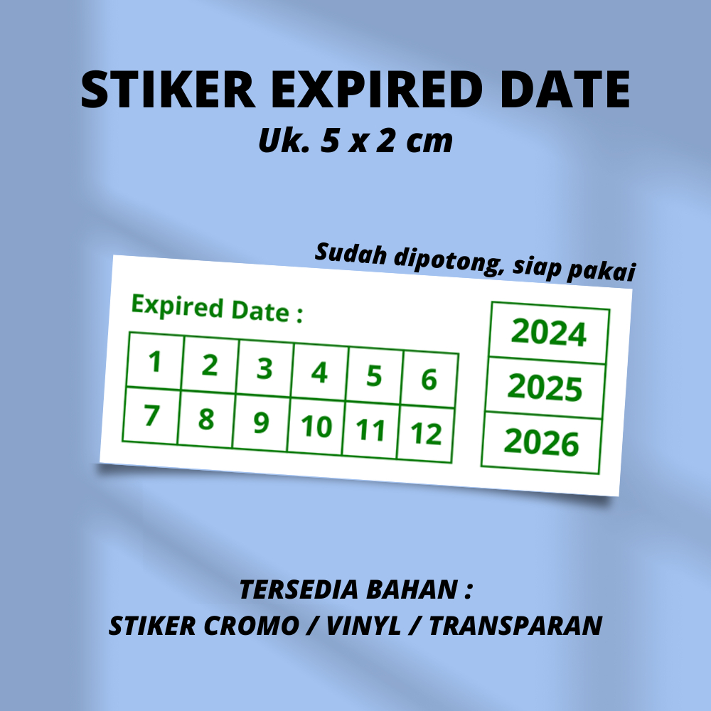 Jual STIKER / LABEL / BEST BEFORE / EXPIRED DATE / TANGGAL PRODUKSI ( 5 ...