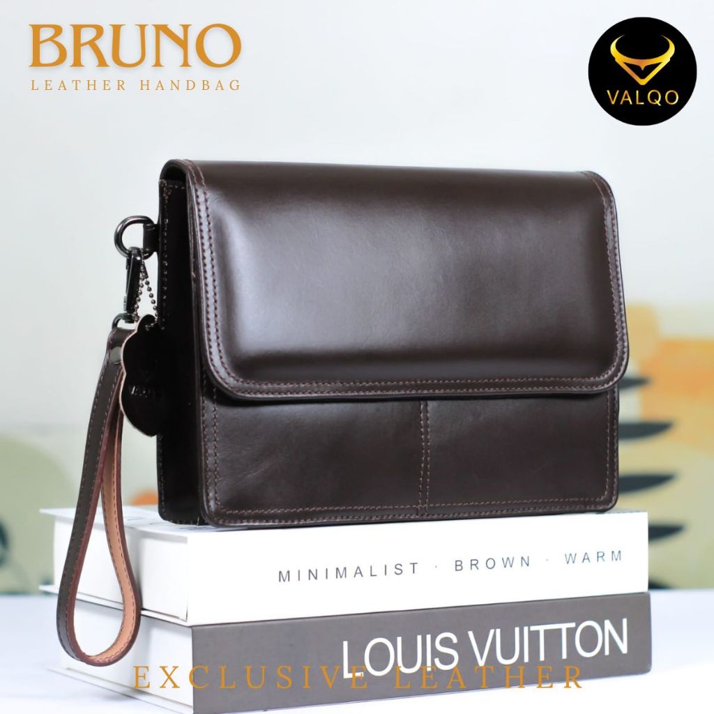 Jual VALQO BRUNO Handbag Kulit Sapi Dompet Clutch Tas Tangan Pria ...