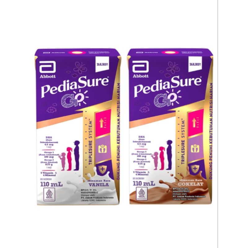 Jual Pediasure Go Susu UHT Cokelat/Vanila 110 ml | Shopee Indonesia