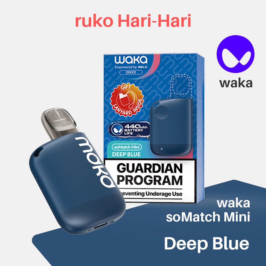 Jual DEEP BLUE - Vape Device WAKA soMatch Mini (warna Biru) | Shopee ...