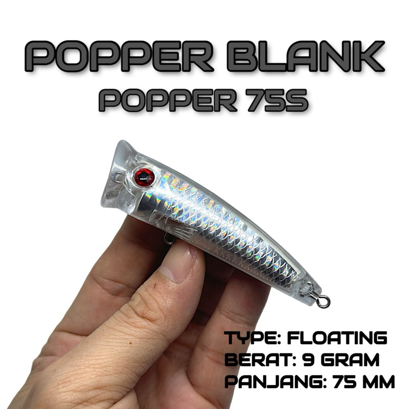 Jual Popper blank 9gram 75mm Floating FREE MATA | Shopee Indonesia