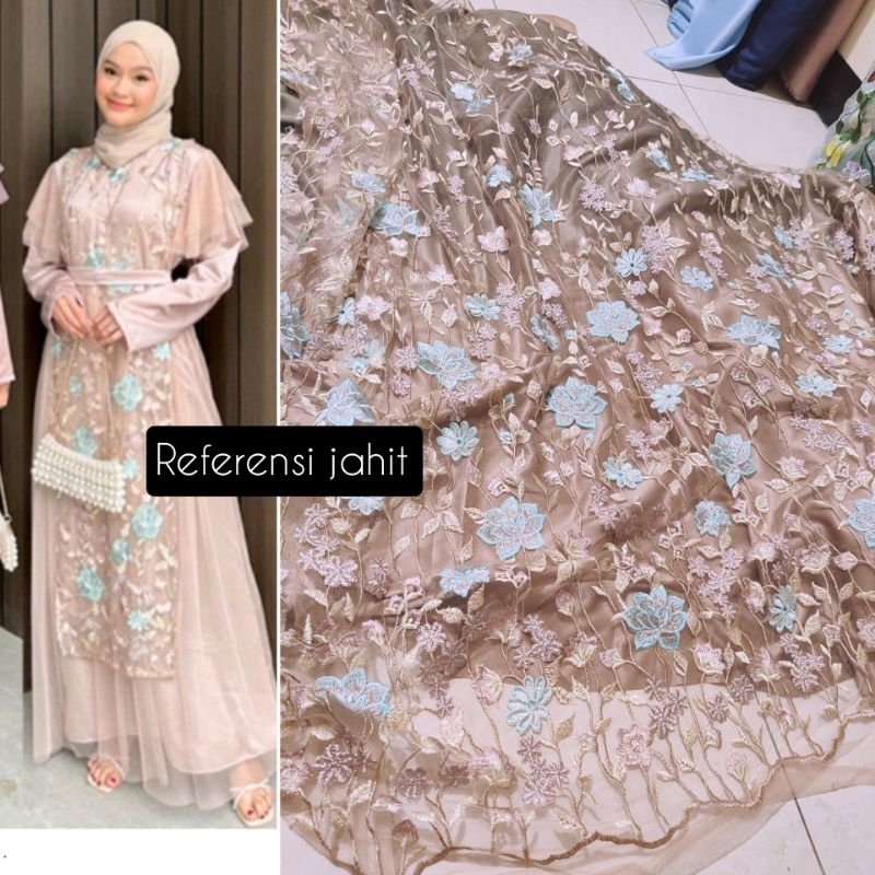 Jual Bahan tile Valentino #d4 / kain tile terbaru / bahan kebaya ...