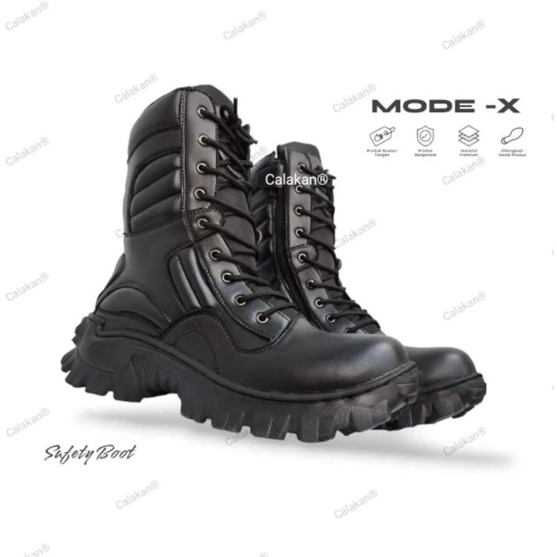 Jual sepatu PDL TNI polisi security satpam PDL kulit premium ujung besi ...
