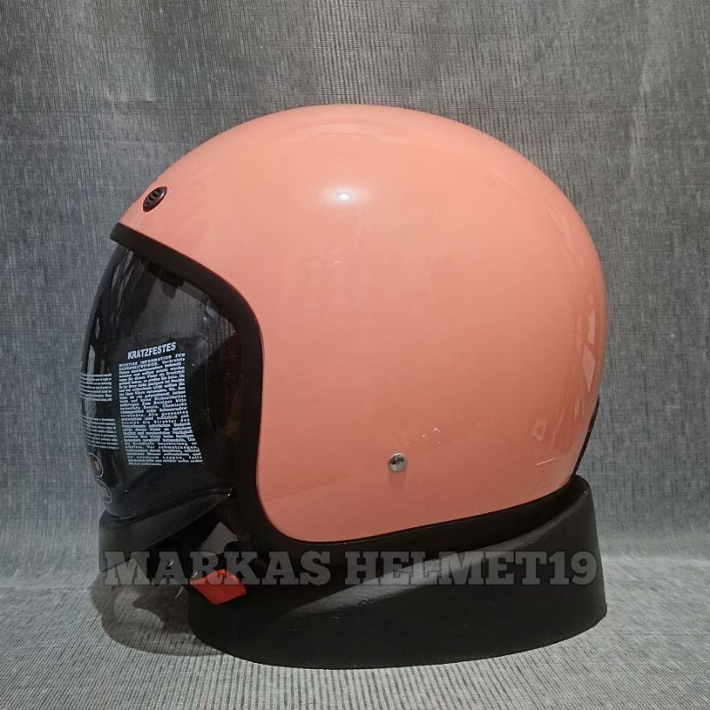Jual HELM MDS MAGNUM SOLID / HELM RETRO | Shopee Indonesia