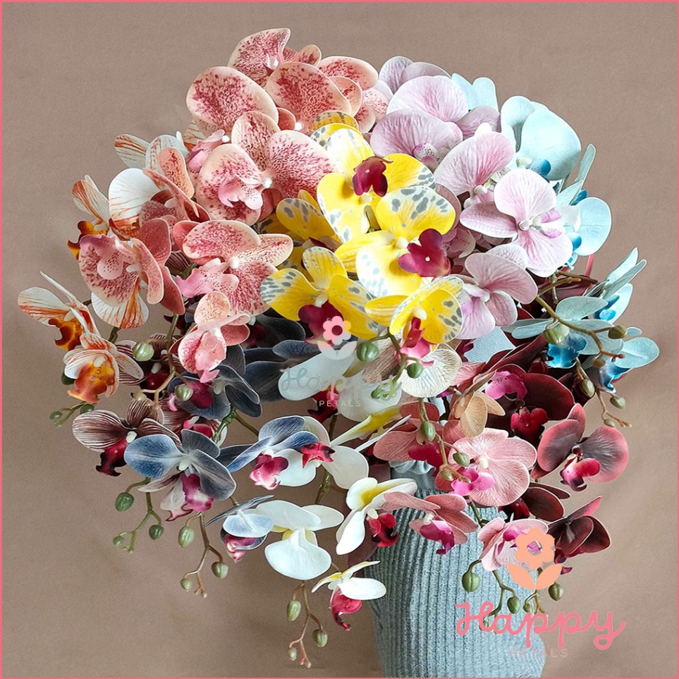 Jual Paket Hebat Bunga Anggrek Latex Premium Tebal Orchid Flower Real ...