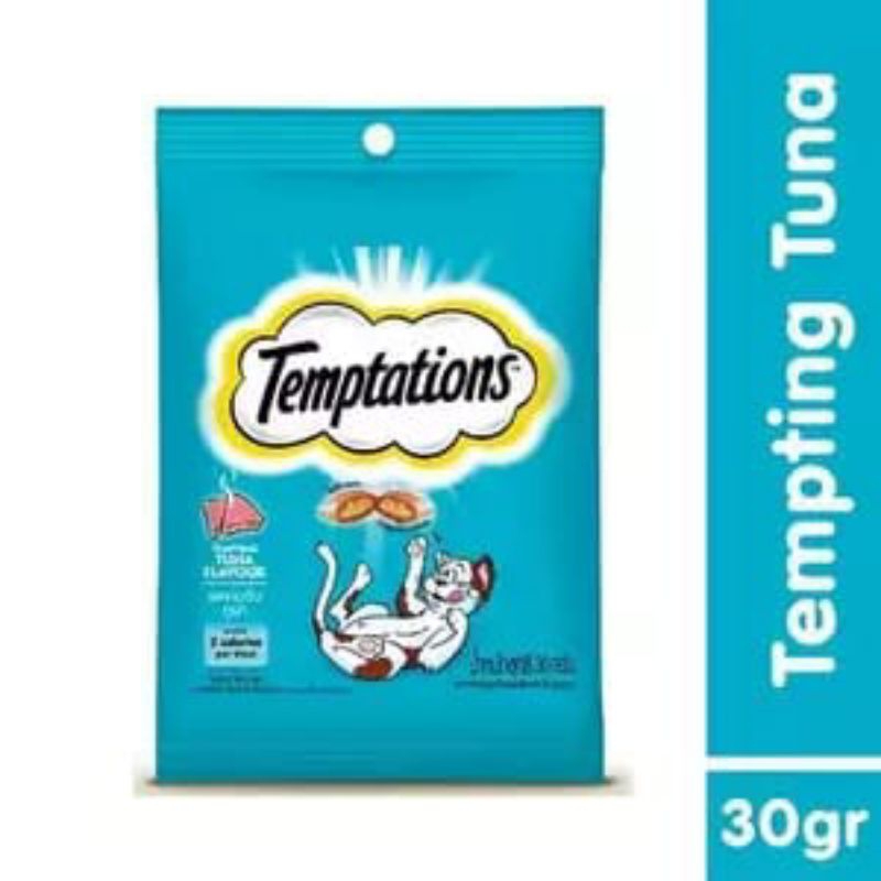 Jual Temptations Cat Treat 30 gr Tuna - Snack Kucing enak | Shopee ...