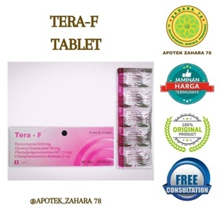 Jual TERA-F KAPLET BOX ISI 10 STRIP 100 TABLET | Shopee Indonesia