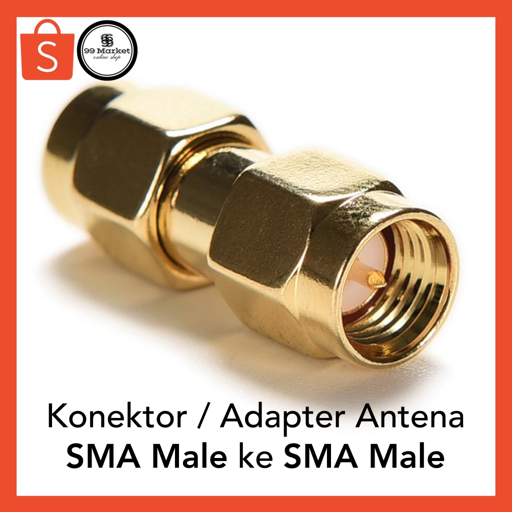 Jual Konektor SMA Male to SMA Male Adapter Antenna Connector RTL SDR ...