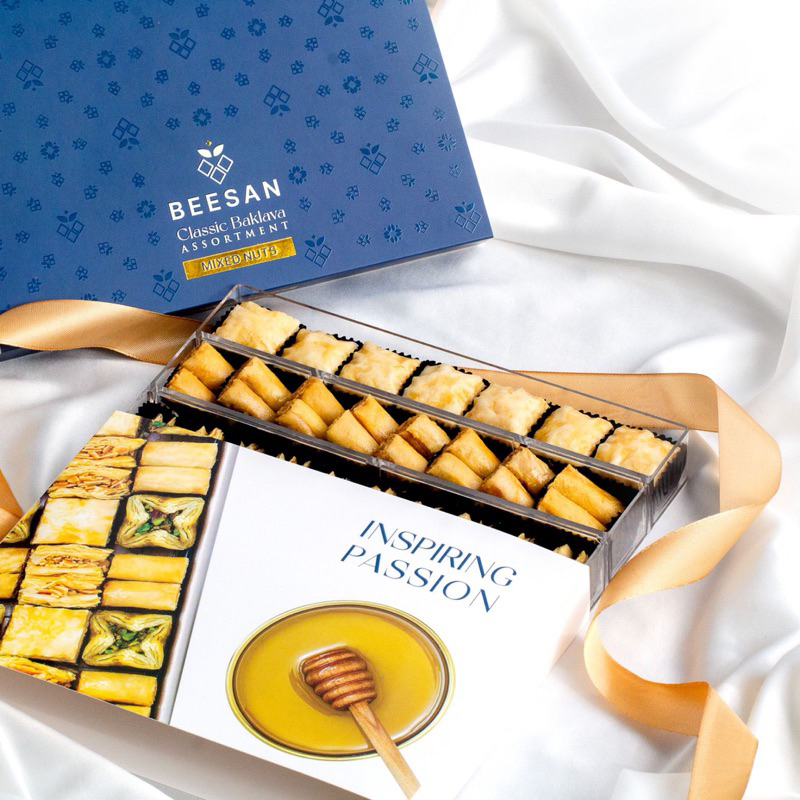 Jual BEESAN Classic Baklava Assortment (Mixed nuts) ( 40pcs- 320 g) | Shopee Indonesia
