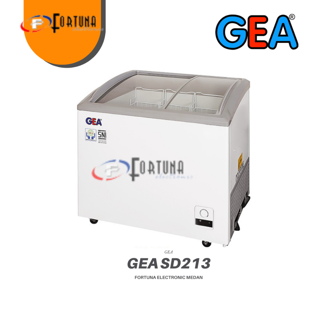 Jual GEA SLIDING CURVE GLASS FREEZER SD-213 GARANSI RESMI (MEDAN) | Shopee Indonesia