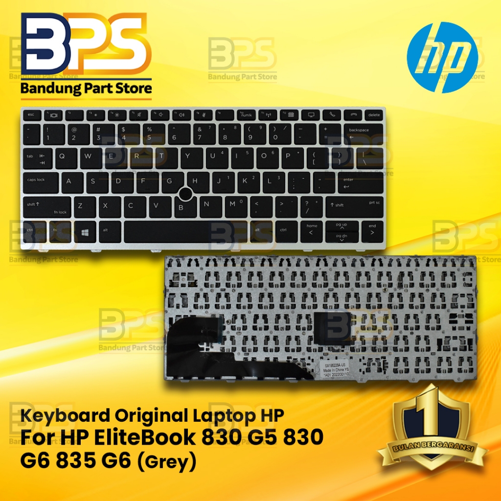 Jual Keyboard Original Laptop HP EliteBook 830 G5 835 G6 (Grey ...