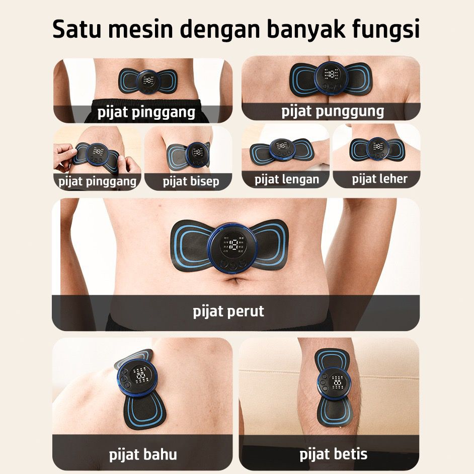Jual Alat Pijat Leher Pungung Alat Terapi Mini Pad Mad Electric EMS ...
