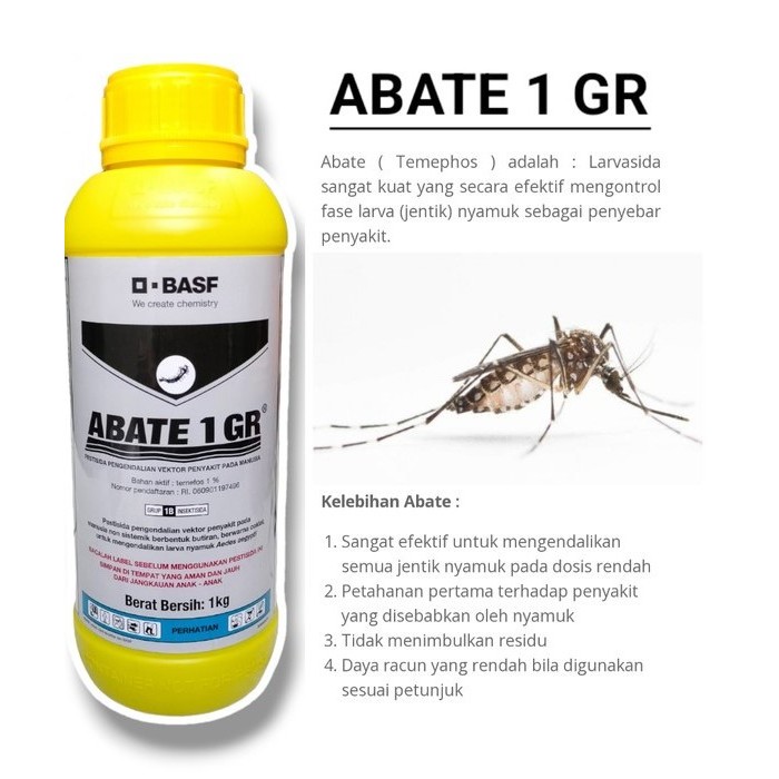 Jual Abate 1GR obat jentik nyamuk paling ampuh Pembasmi Jentik-jentik ...