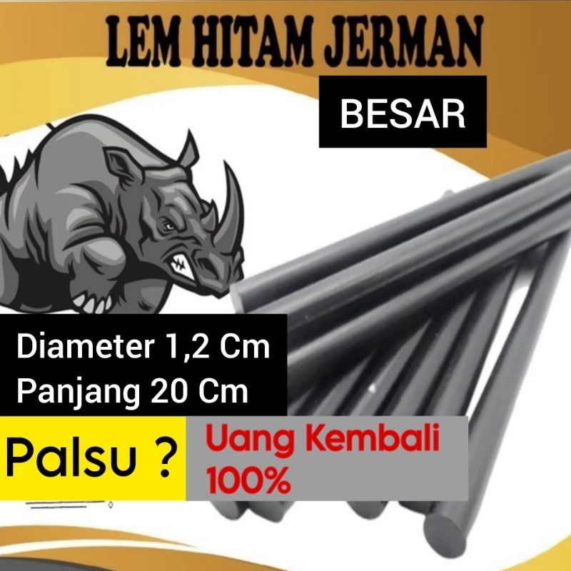 Jual Lem Jerman Hitam Bakar Ajaib Besar 20 Cm Lem Serbaguna Penambal ...