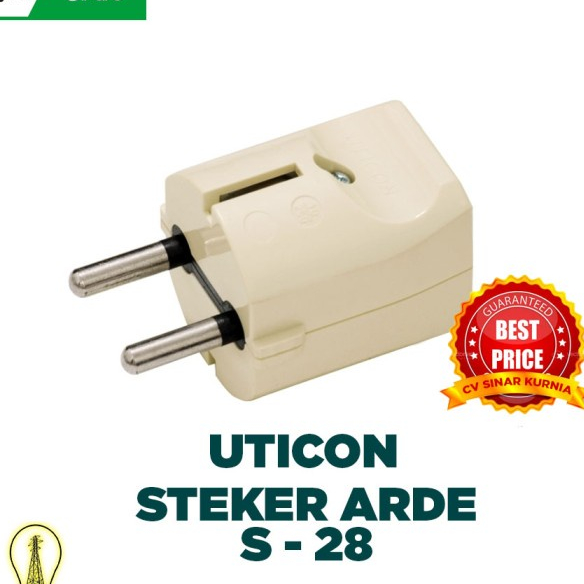 Jual Uticon Steker Arde Kotak S-28 Colokan listrik uticon S28 Original ...