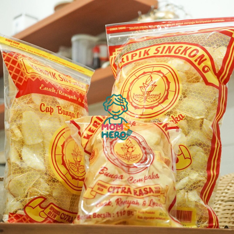Jual PROMO Keripik Singkong Cap Bunga Cempaka 110 gr Snack Murah ...