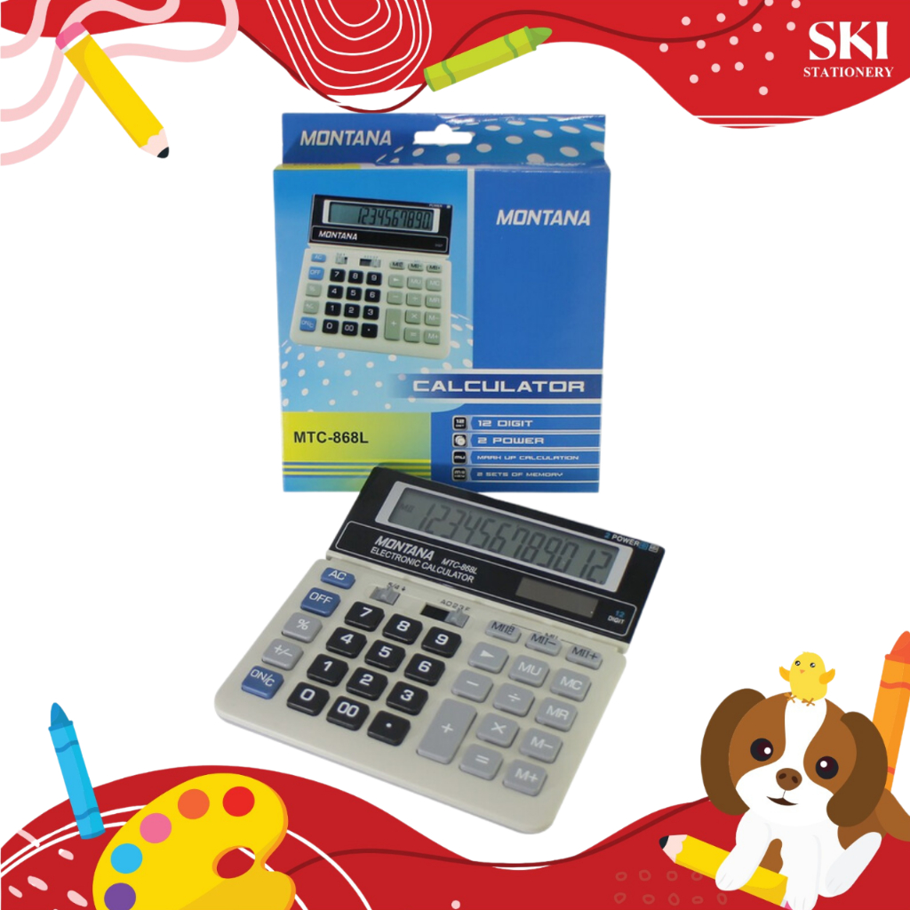Jual Kalkulator 868-L / Kalkulator Meja Kantor Dagang / Calculator 12 ...
