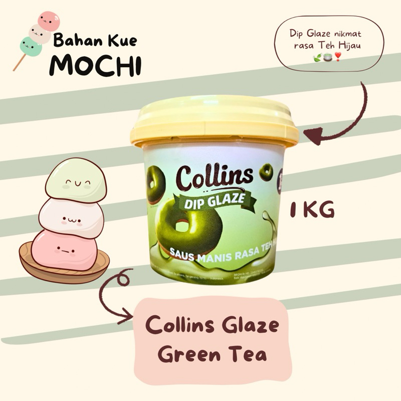 Jual Glaze Collins Greentea 1KG / Glaze Matcha 1KG | Shopee Indonesia