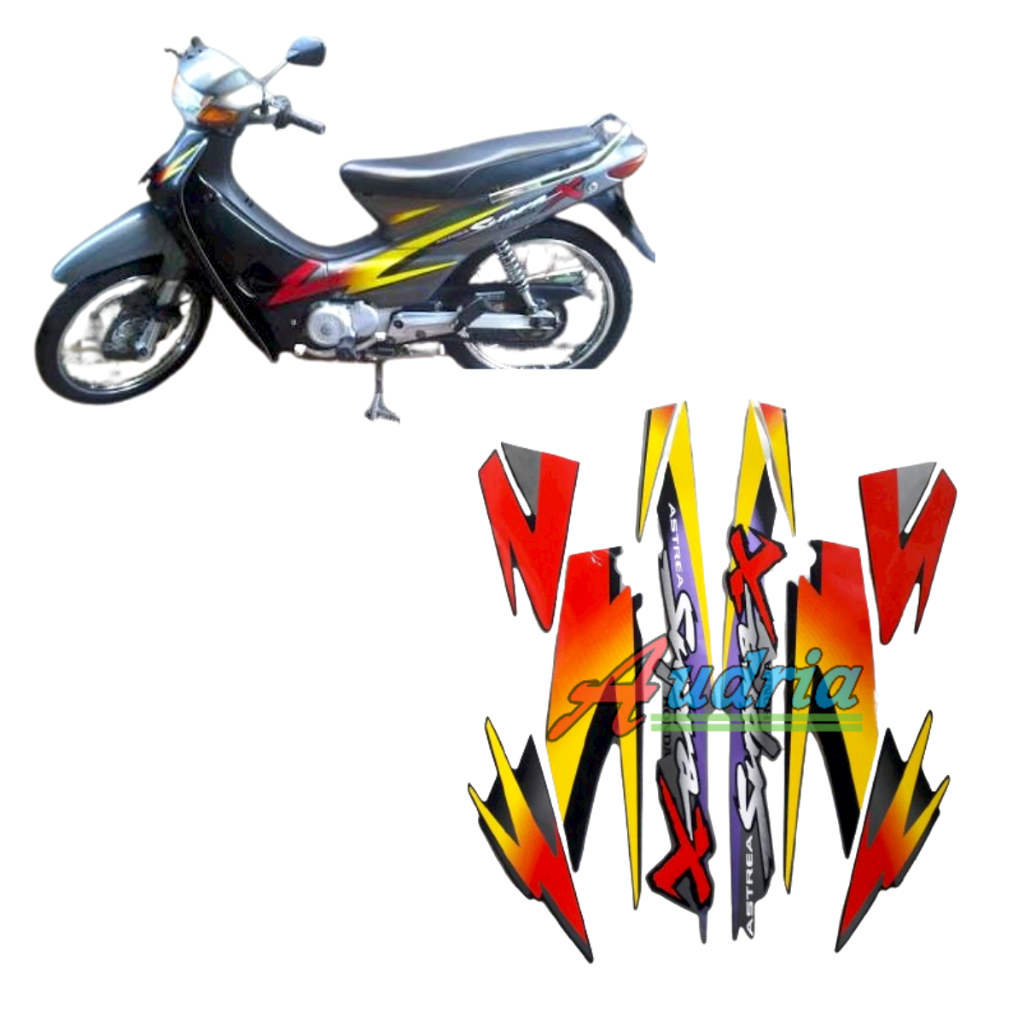 Jual Striping supra x 2000 sticker bodi motor honda supra x lama warna ...